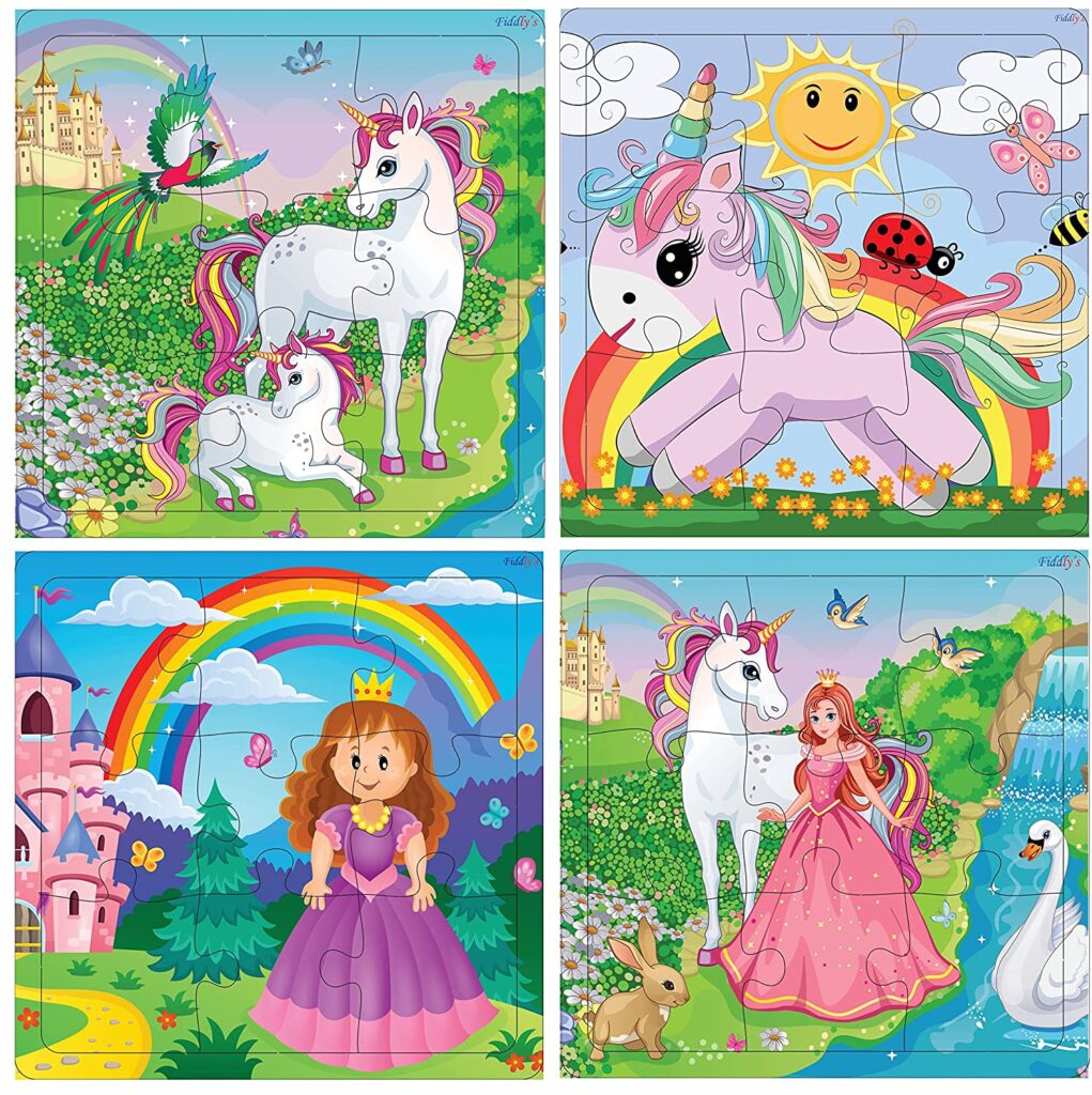 Fiddly’s Wood Jigsaw Puzzles for Kids & Children -9 Pieces Age 3 ...
